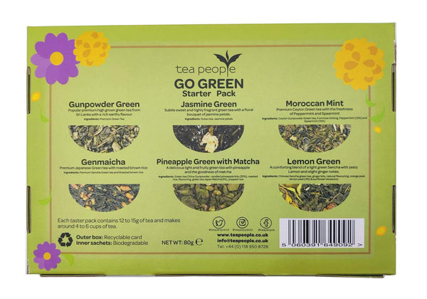 Go Green-Green Tea Starter Pack of 6 Loose Teas | Tea People