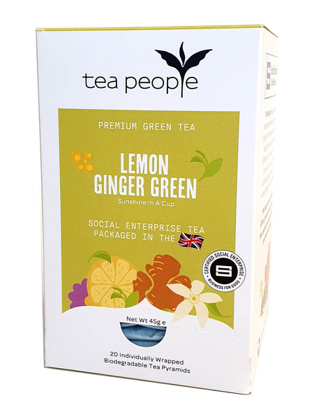 Lemon Green Teabags | Lemon Green Tea Envelopes | Tea People